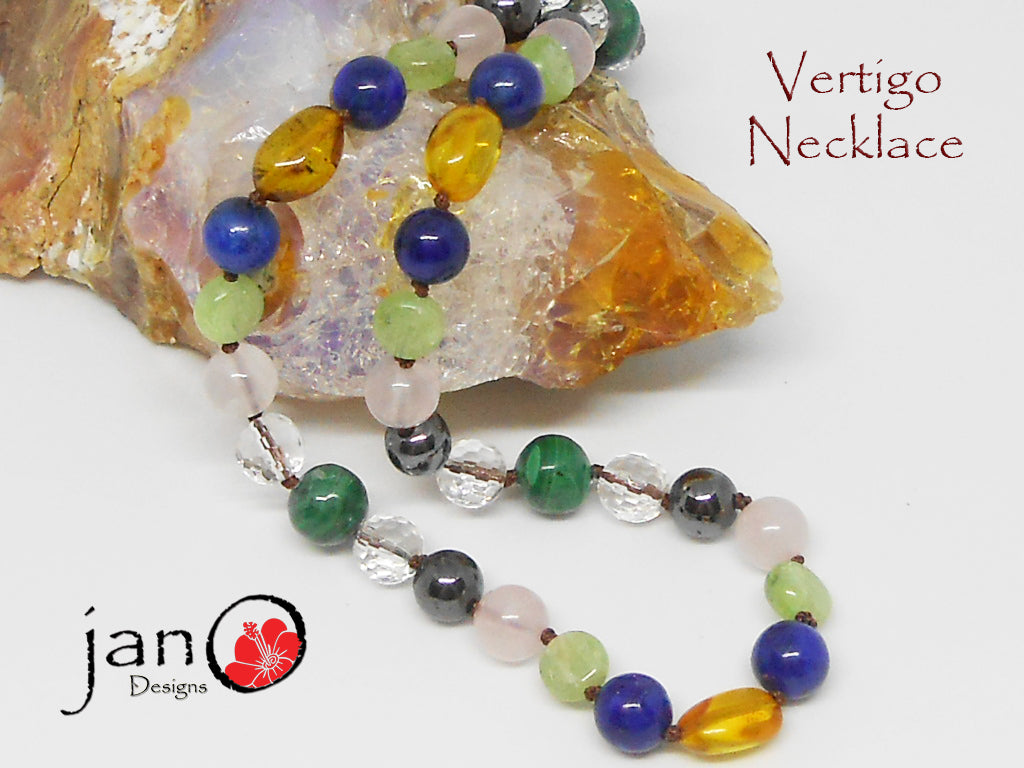 Vertigo Necklace - Healing Gemstones – janO Designs